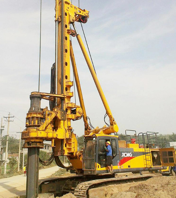XCMG Xr150d Rotary Foundation Drill Rig Borehole 20m Depth Heavy ...
